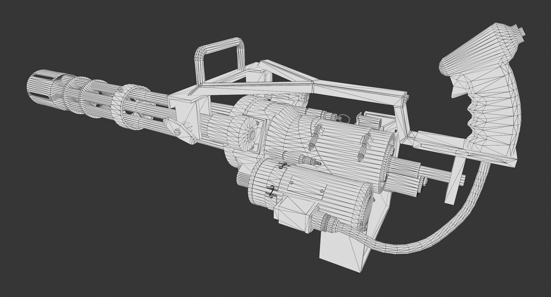 Minigun Asset Polys Max