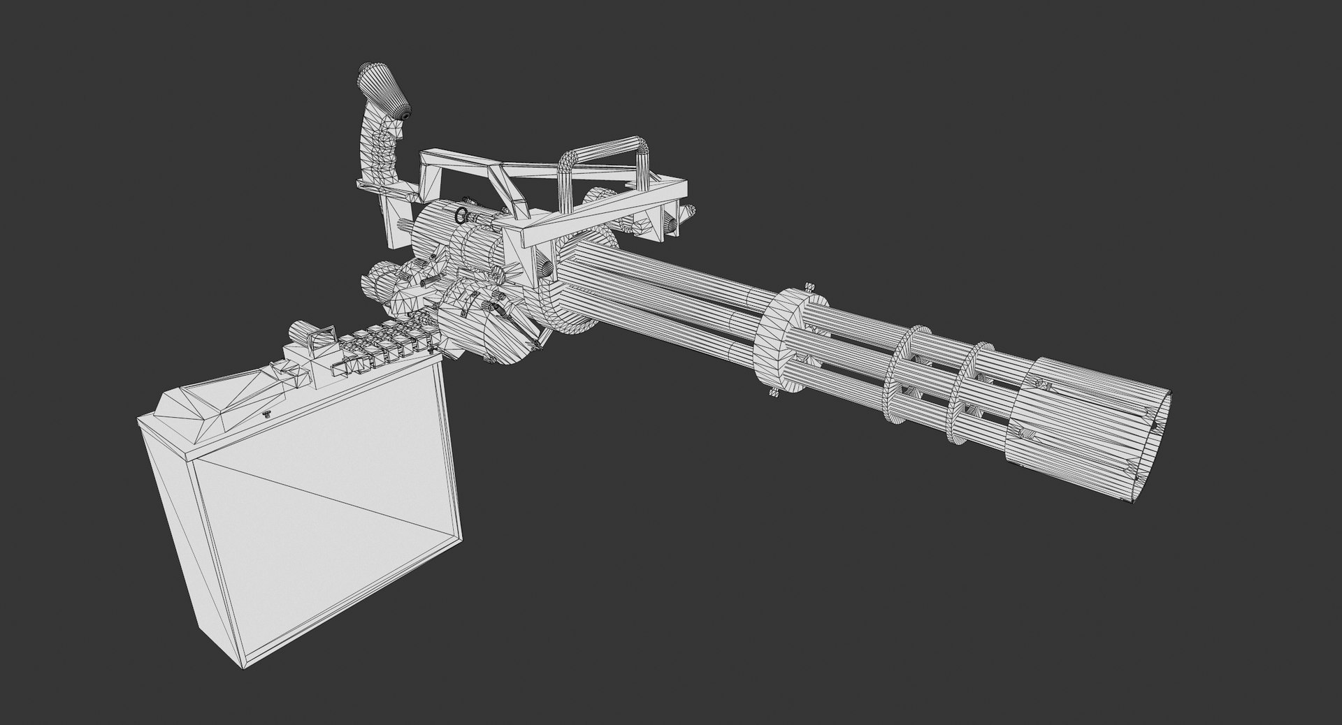 Minigun Asset Polys Max