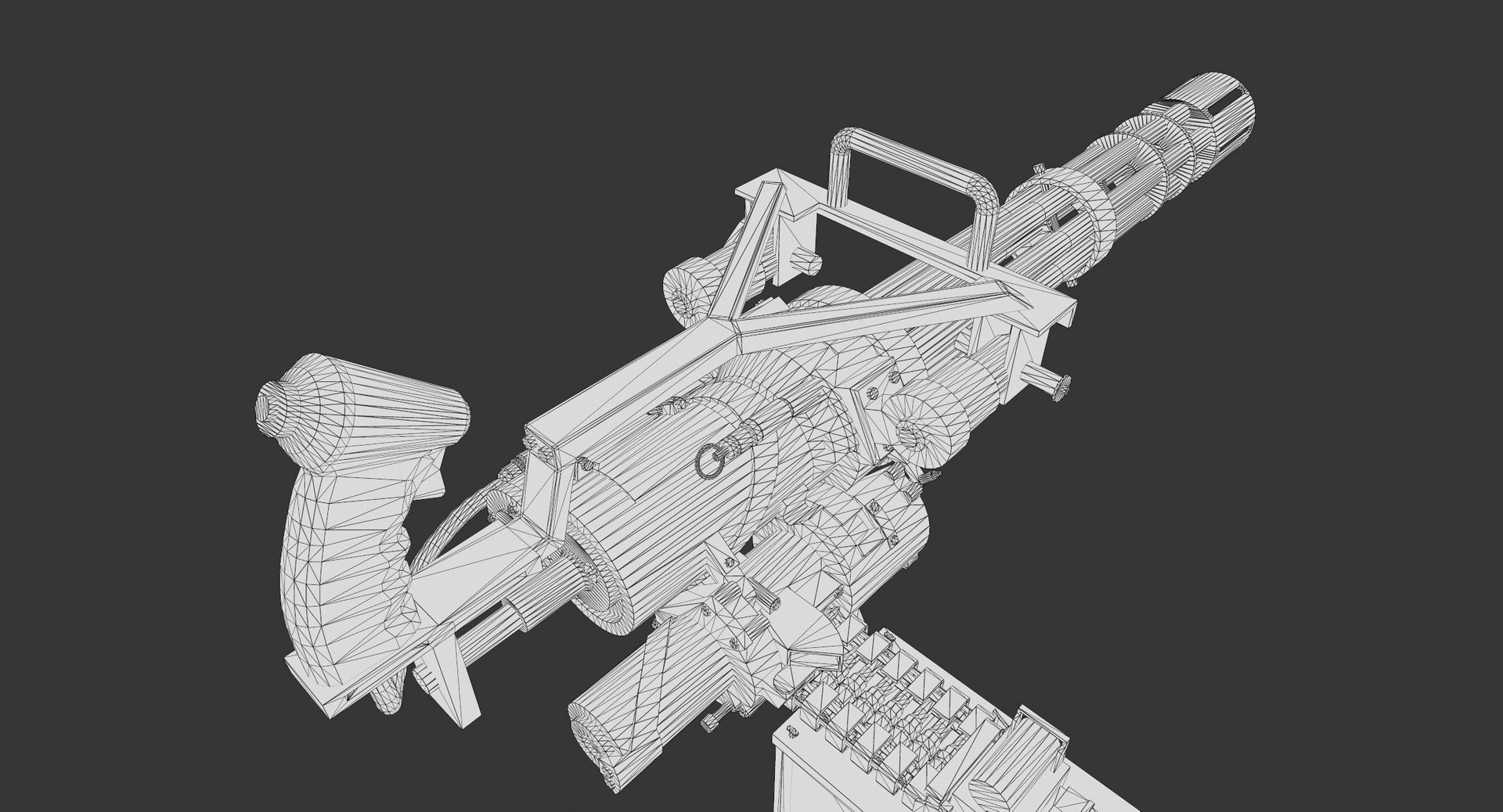 Minigun Asset Polys Max