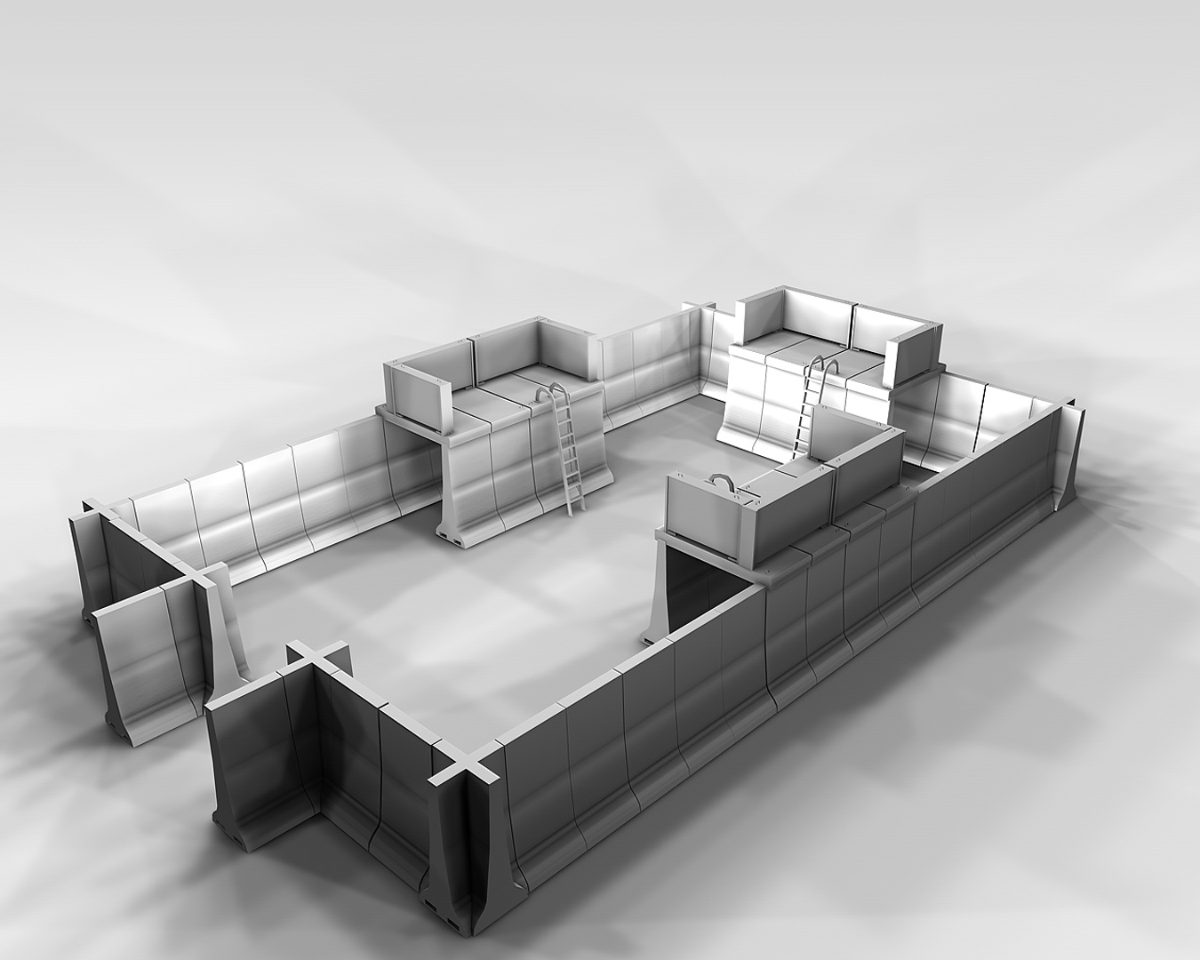 Fortification military 3D model - TurboSquid 1373517