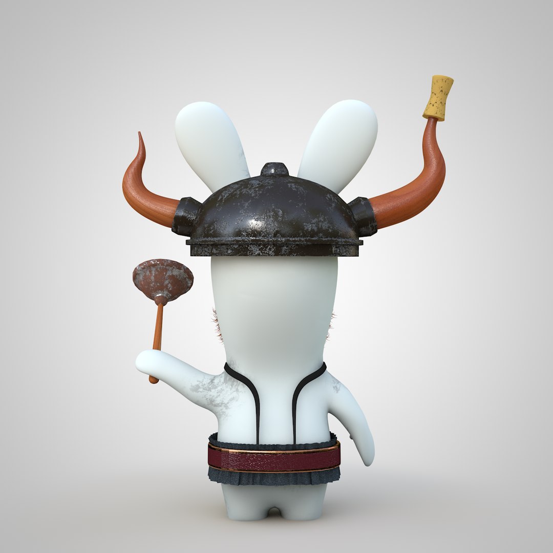 3D Rabbit Viking Model - TurboSquid 1417633