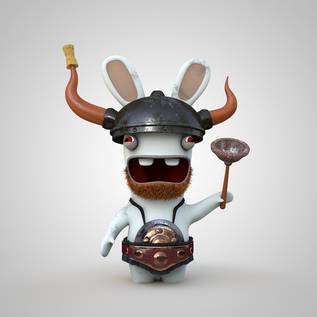 3D Rabbit Viking Model - TurboSquid 1417633