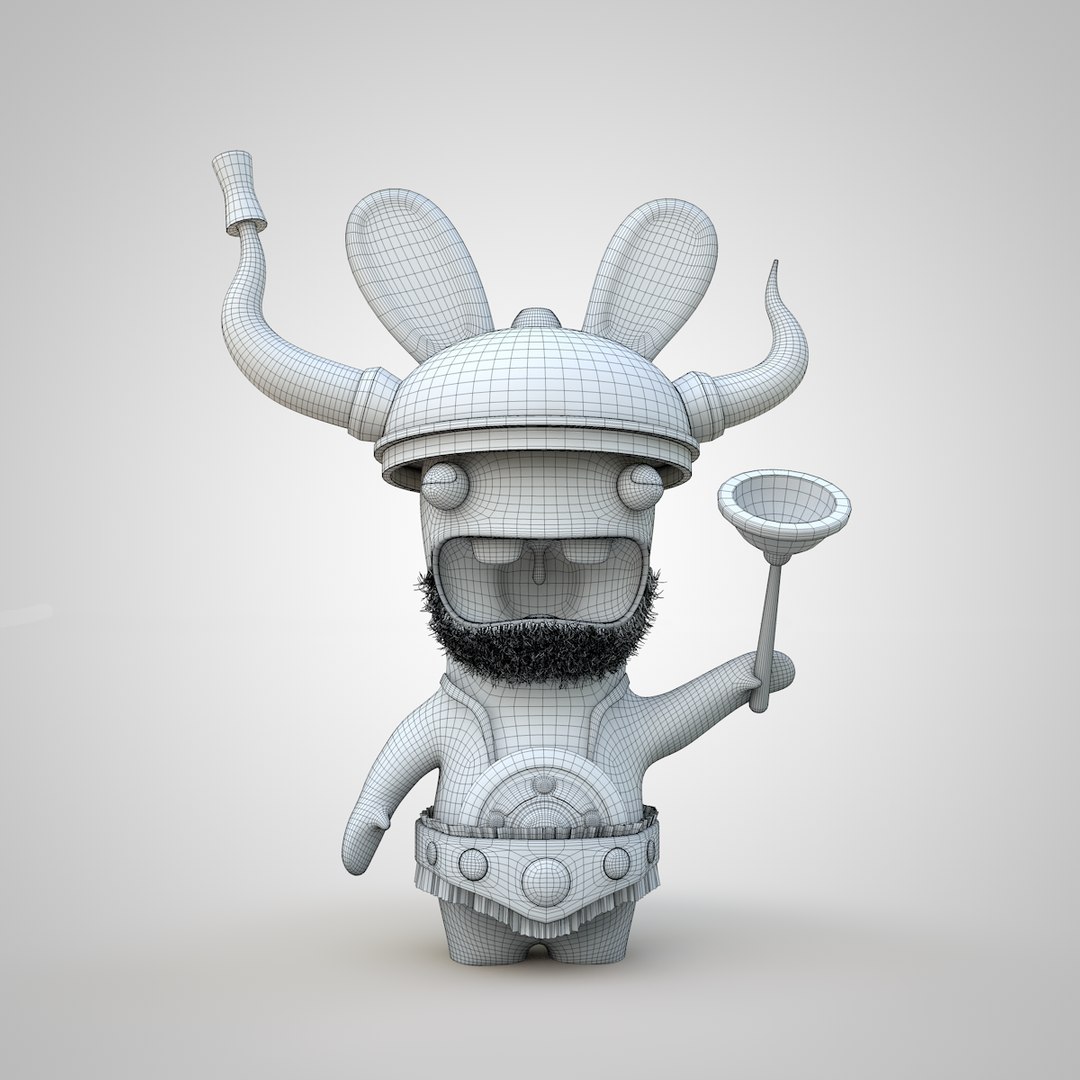 3D Rabbit Viking Model - TurboSquid 1417633
