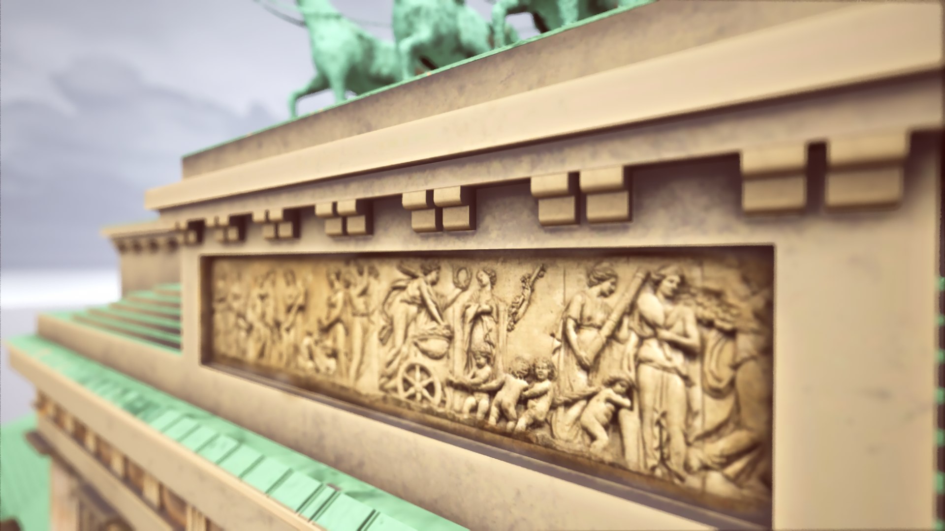 3D Brandenburg Gate Model - TurboSquid 1297292