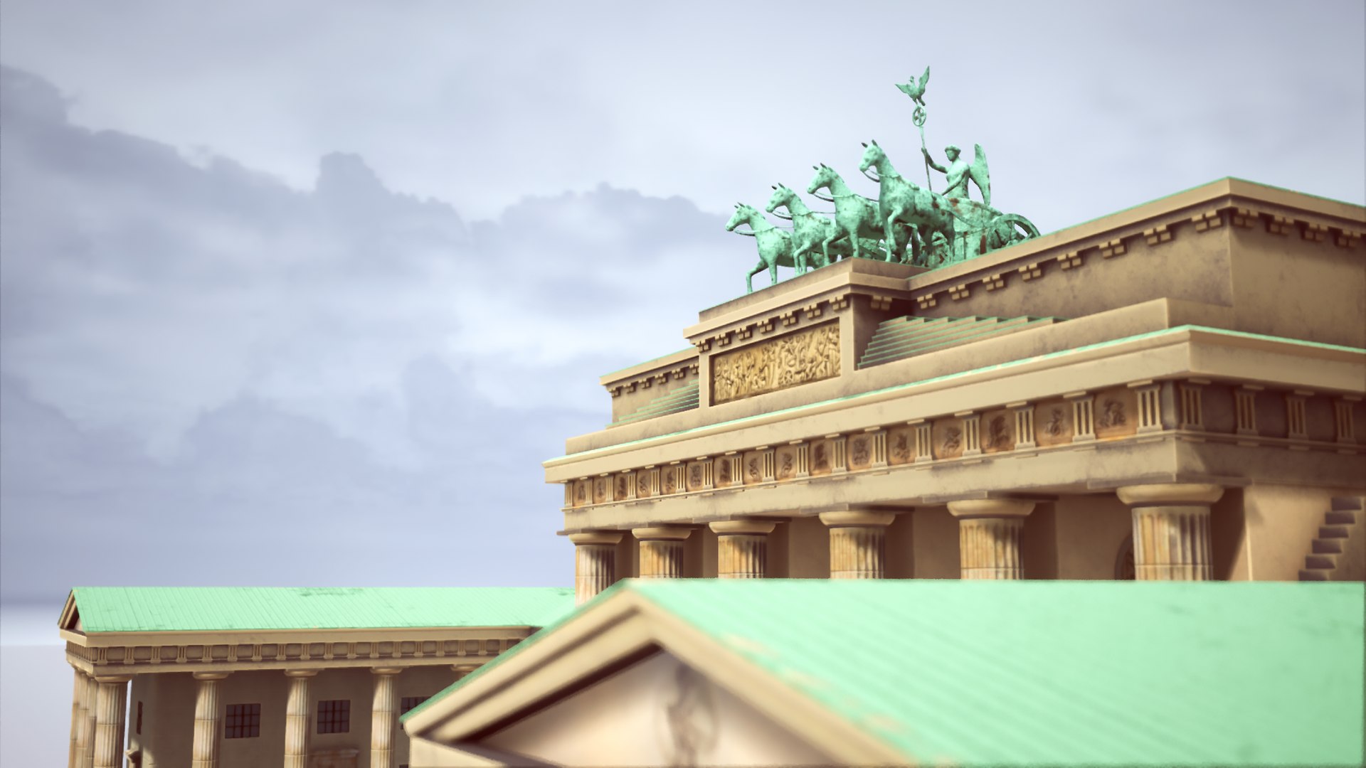 3D Brandenburg Gate Model - TurboSquid 1297292