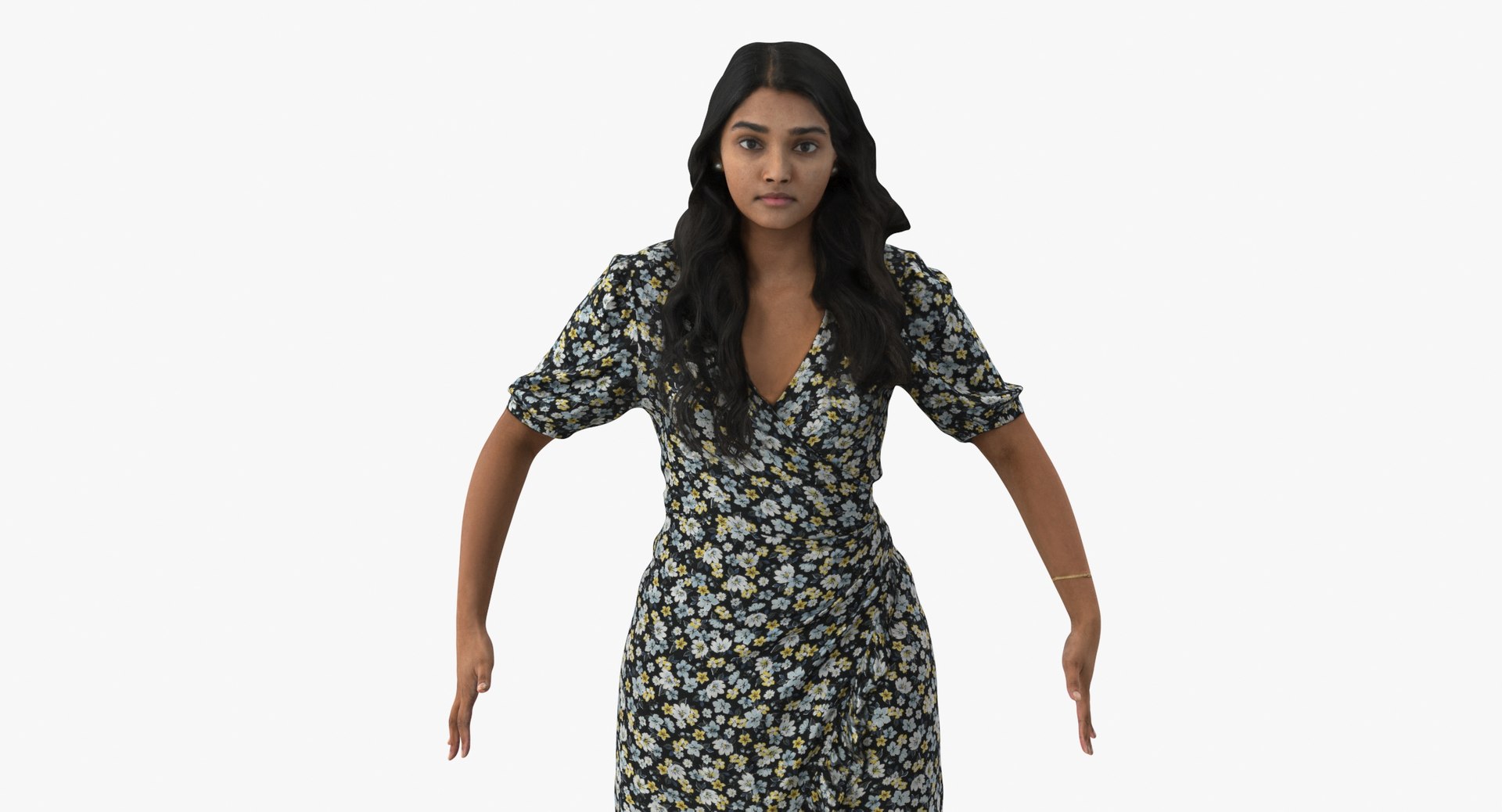 Mabel Casual Summer A Pose 3D model - TurboSquid 2003451