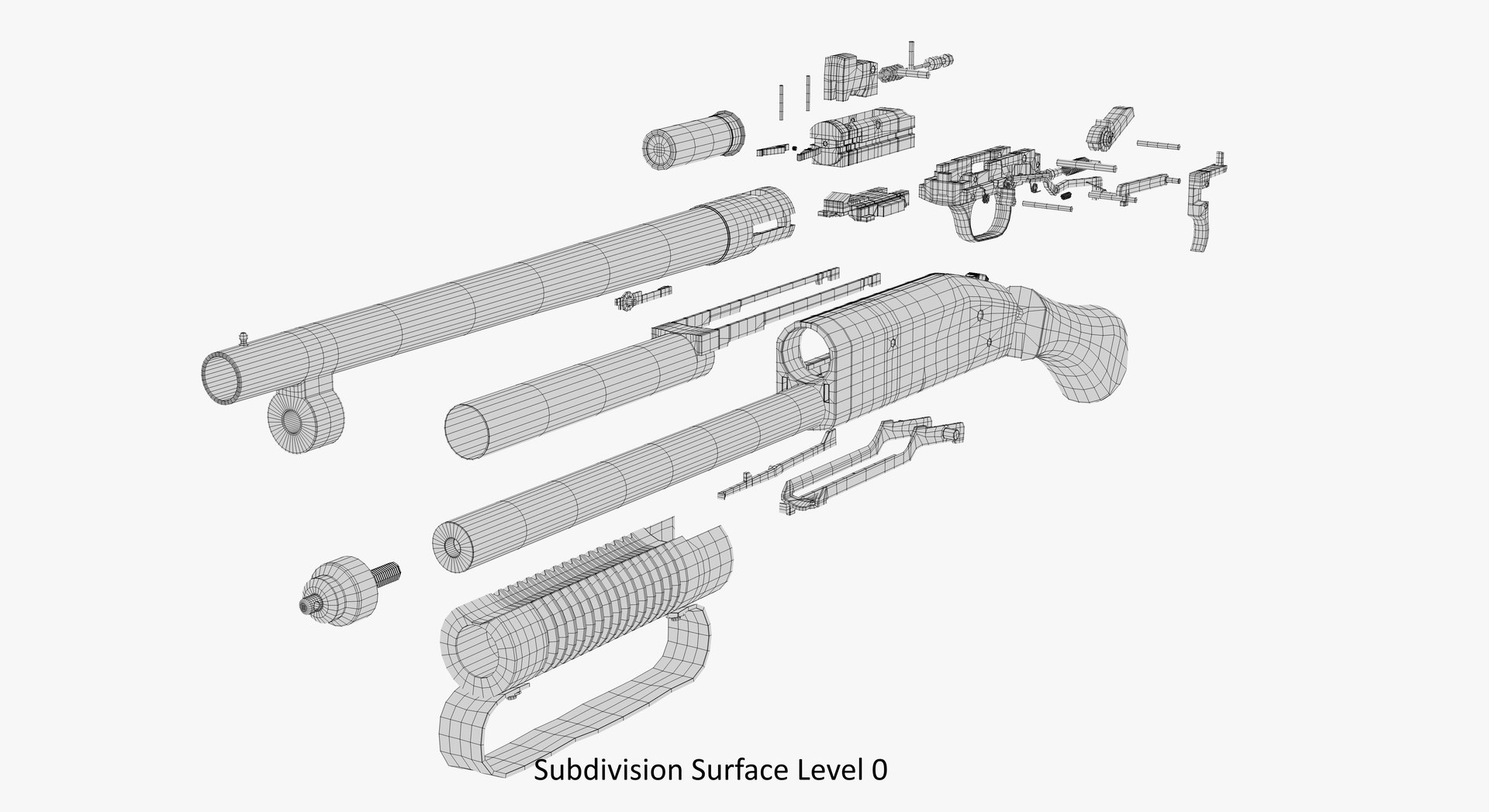 Shotgun mossberg 590 old 3D model - TurboSquid 1538533