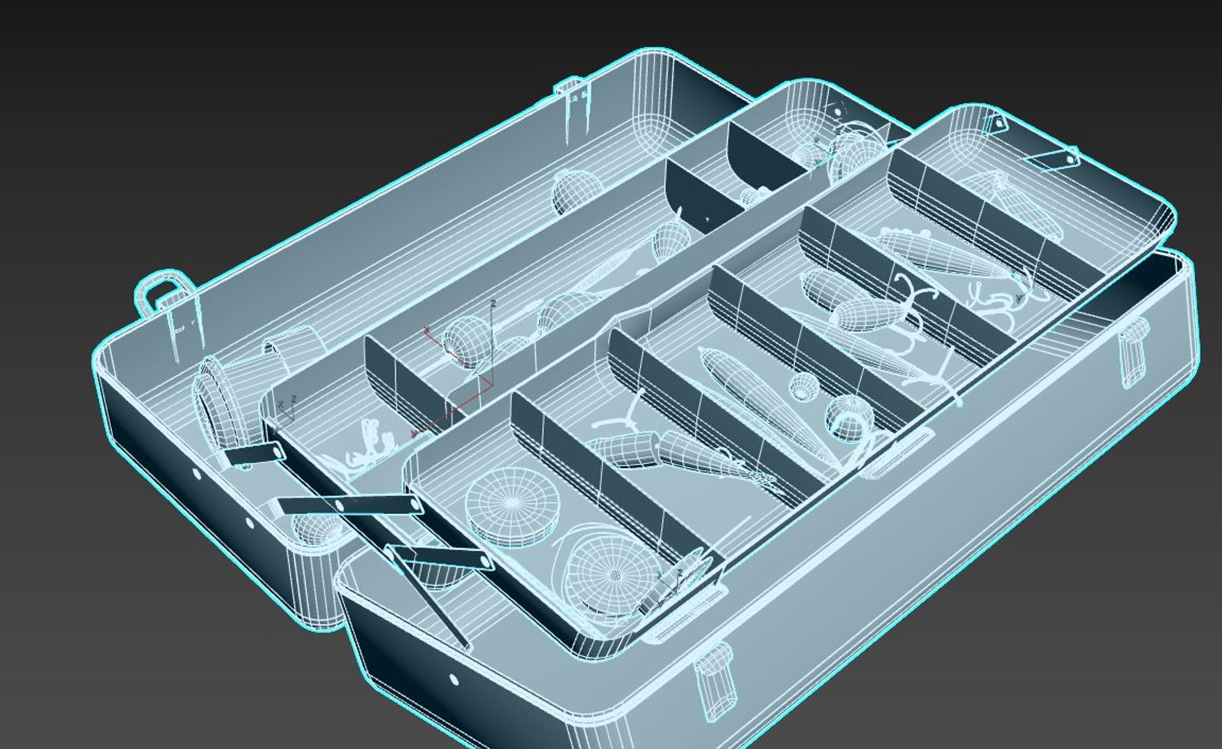 Old Fishing Tackle Box 3D Model - TurboSquid 1980378