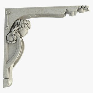 3d model tileable leafs molding