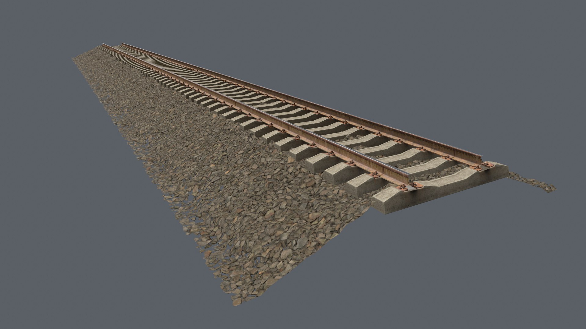 Railroad Track 3D Model - TurboSquid 2036037