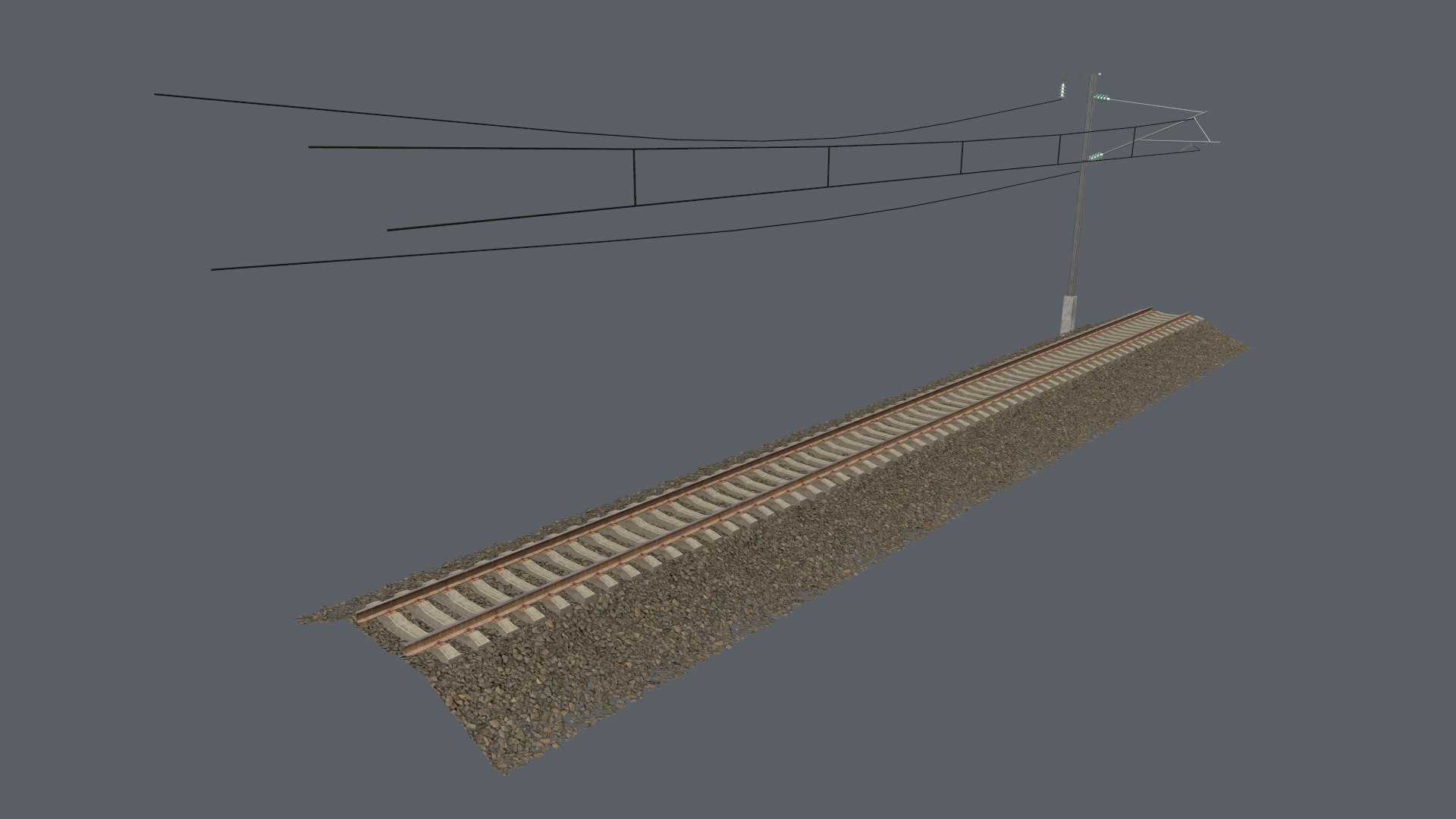 Railroad Track 3D Model - TurboSquid 2036037