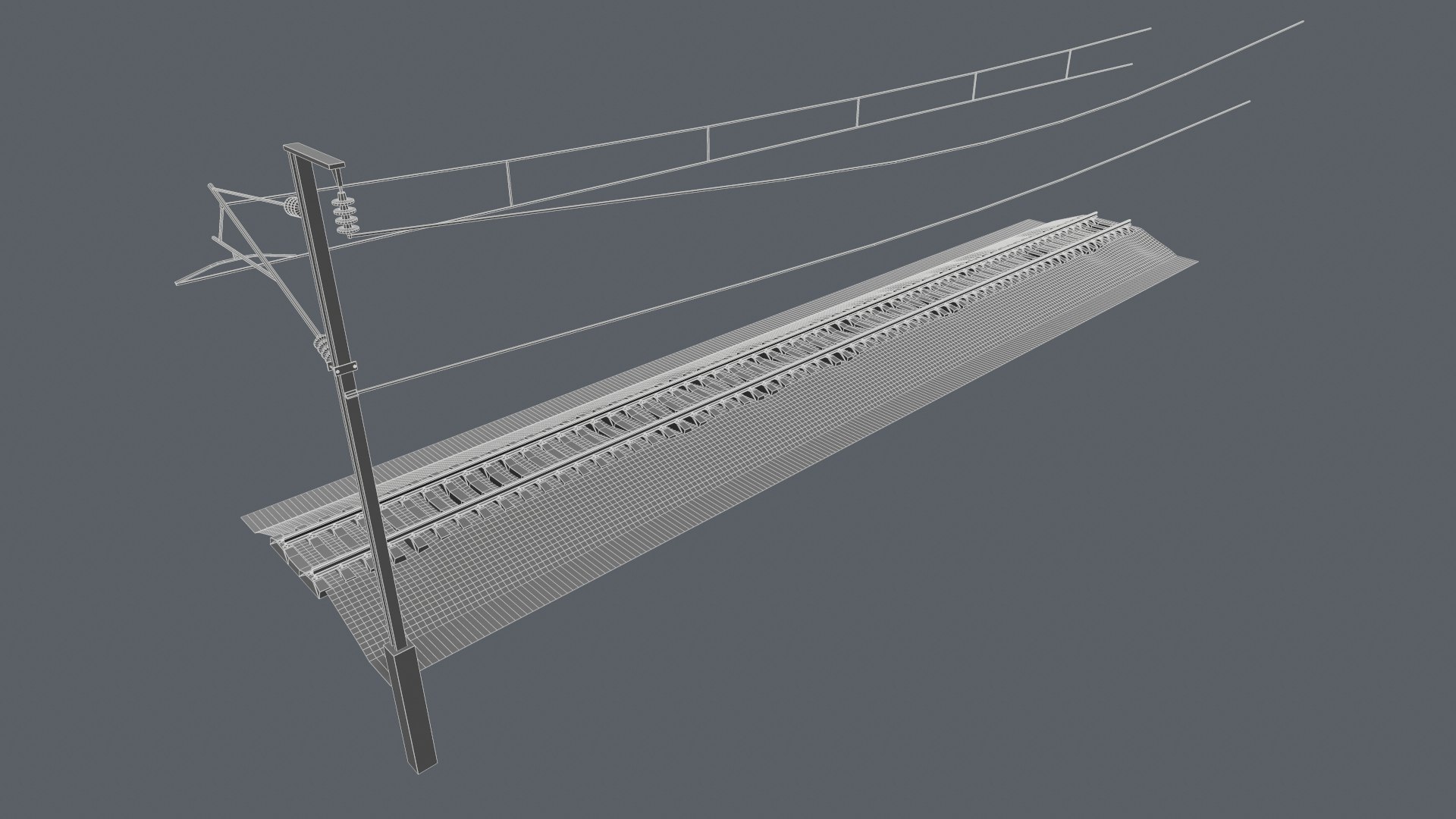 Railroad Track 3D Model - TurboSquid 2036037