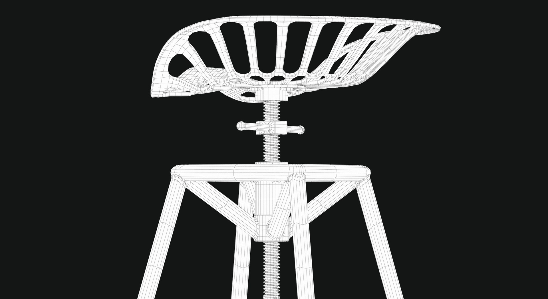 Tractor seat bar stool 3D model - TurboSquid 1324596