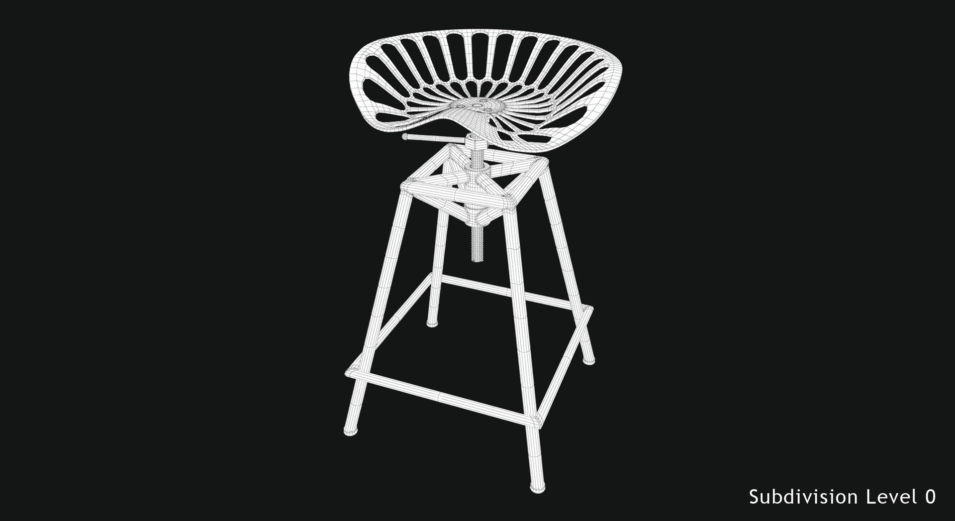 Tractor Seat Bar Stool 3D Model - TurboSquid 1324596