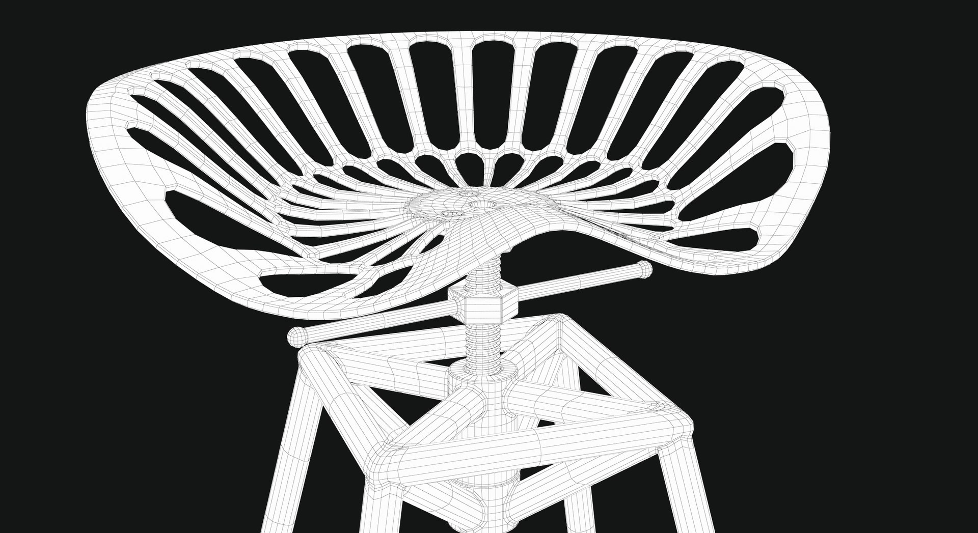 Tractor Seat Bar Stool 3D Model - TurboSquid 1324596