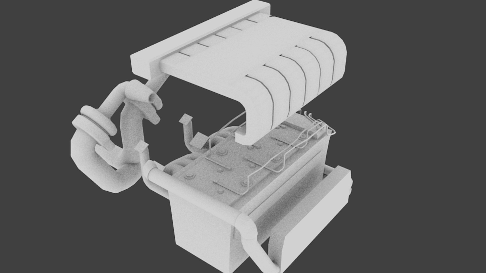 Blender Engine Turbos 3D Model - TurboSquid 1240765