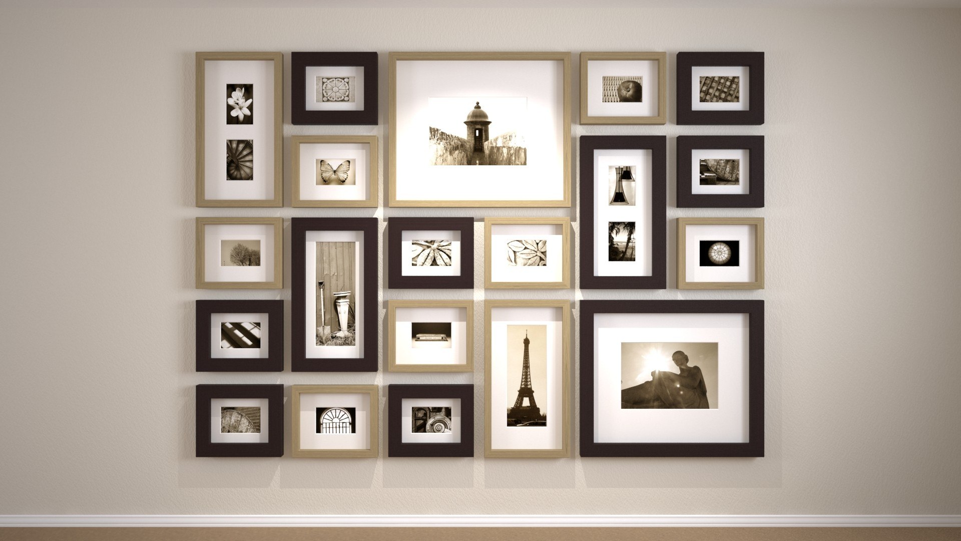 3d Model Contemporary Picture Wall Frames
