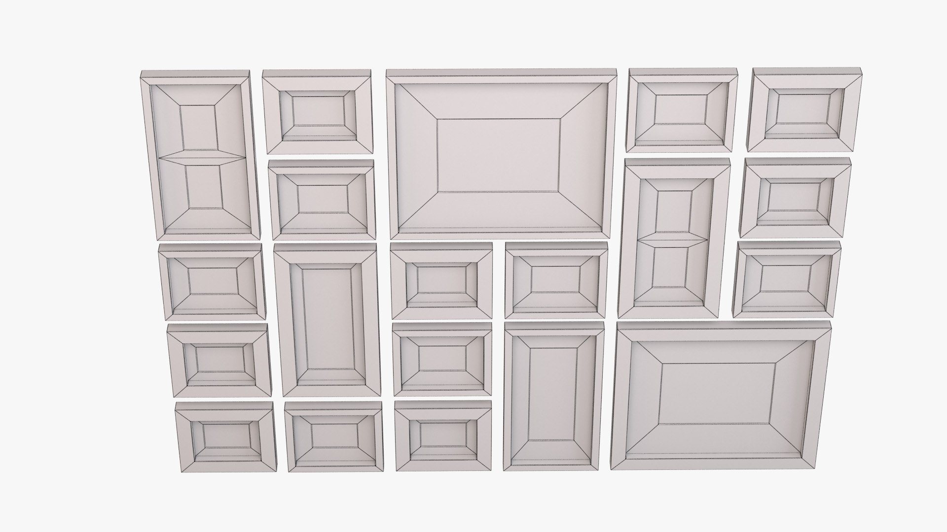 3d Model Contemporary Picture Wall Frames