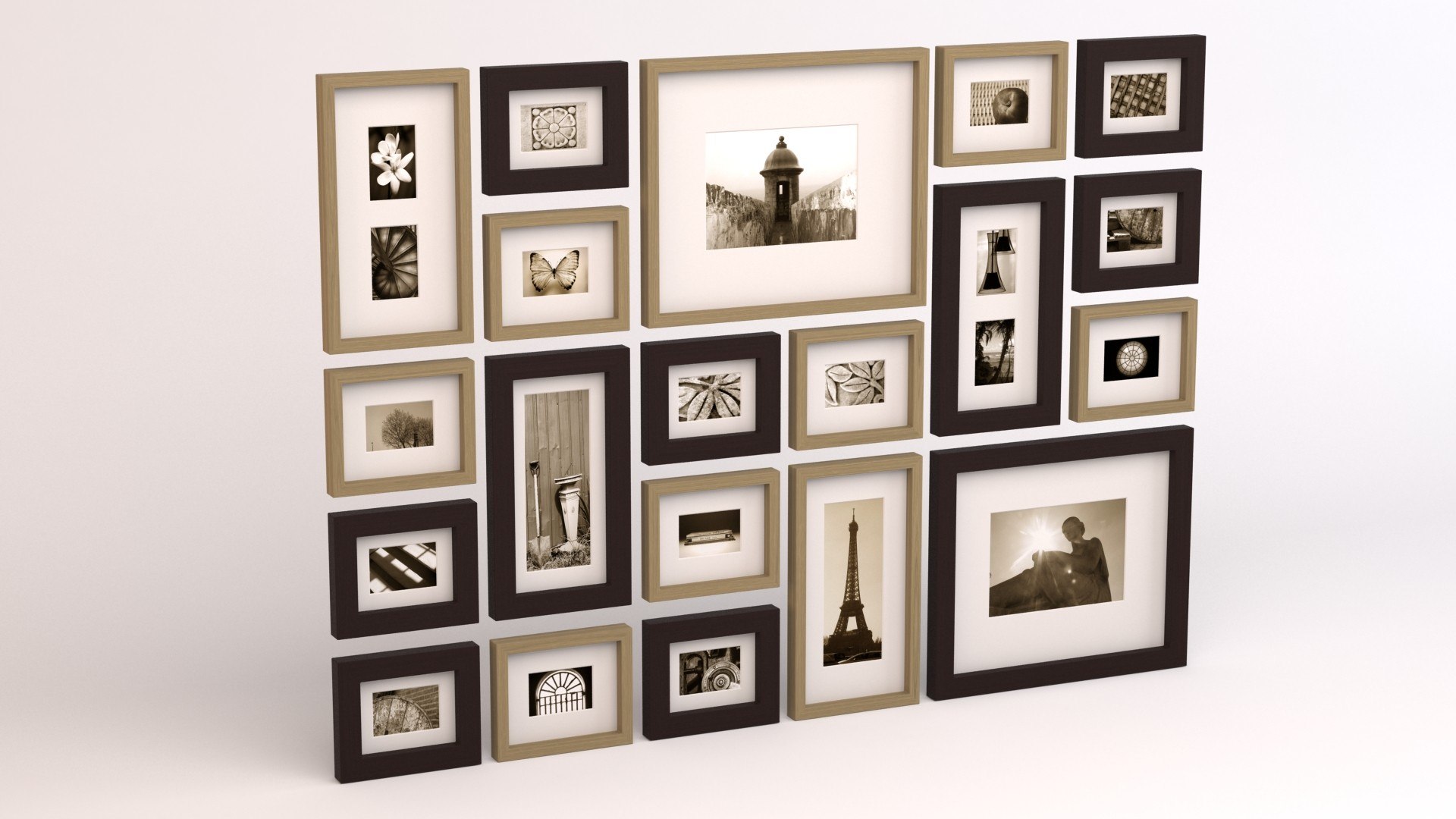 3d Model Contemporary Picture Wall Frames