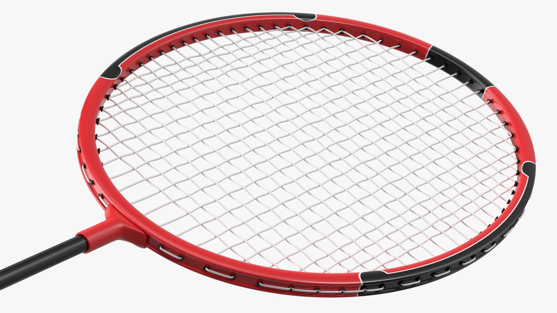 3D model Red Composite Badminton Rackets and Plastic Shuttlecock ...