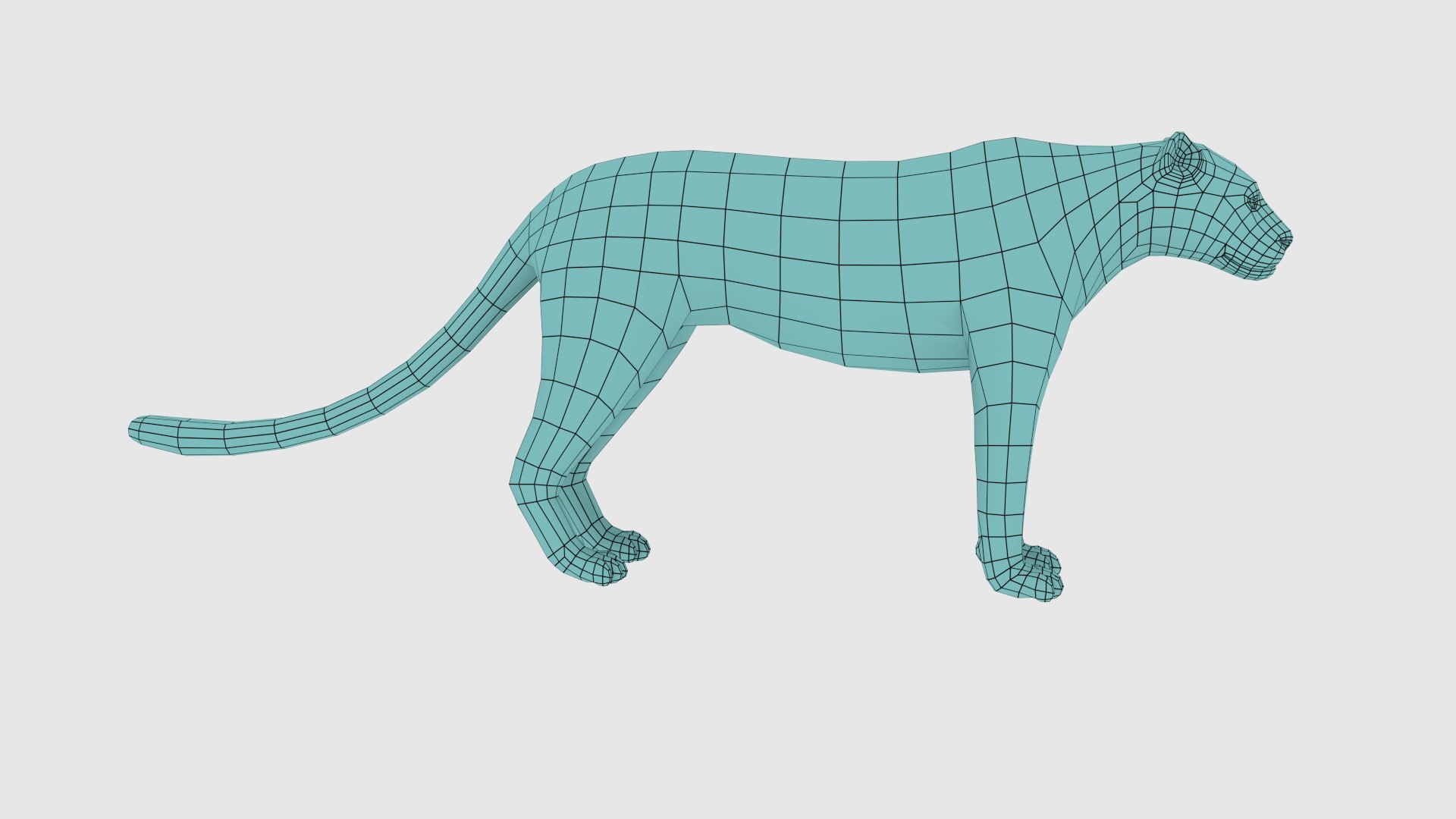 Leopard Low Poly Model - TurboSquid 1745582