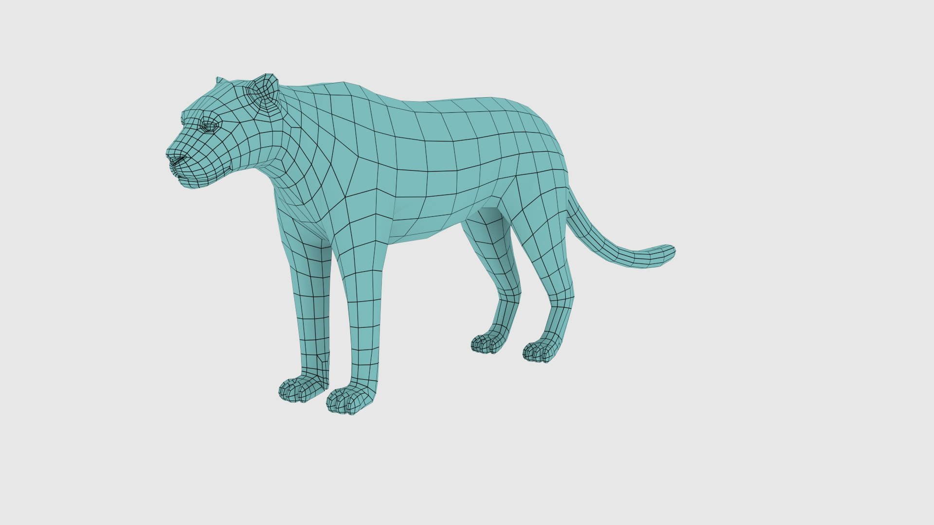 Leopard Low Poly Model - TurboSquid 1745582