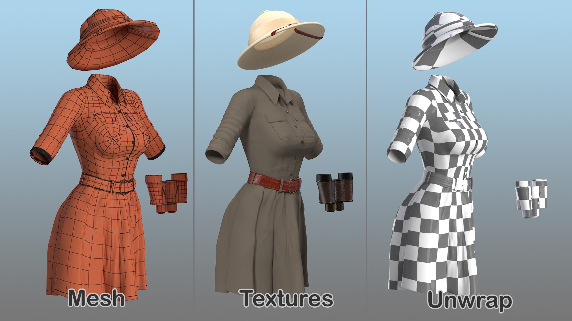 3D woman costumes women - TurboSquid 1620995