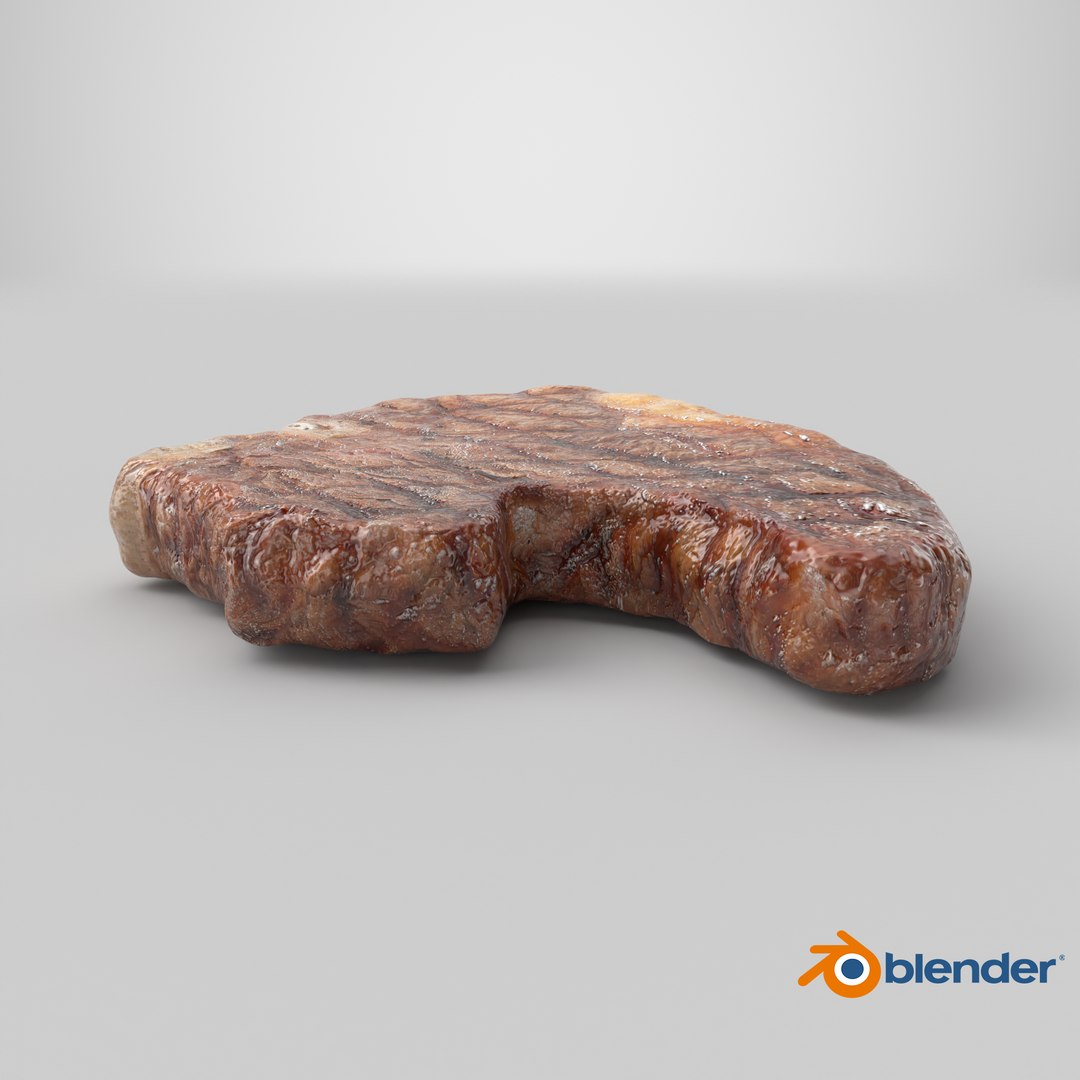 3D Model Grilled T Bone Steak - TurboSquid 2285341