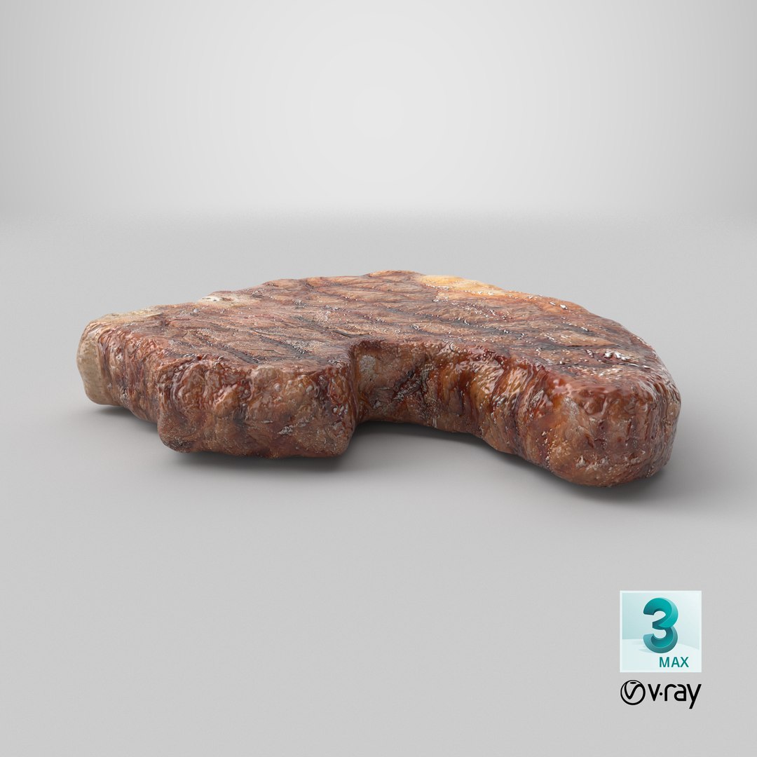 3D Model Grilled T Bone Steak - TurboSquid 2285341