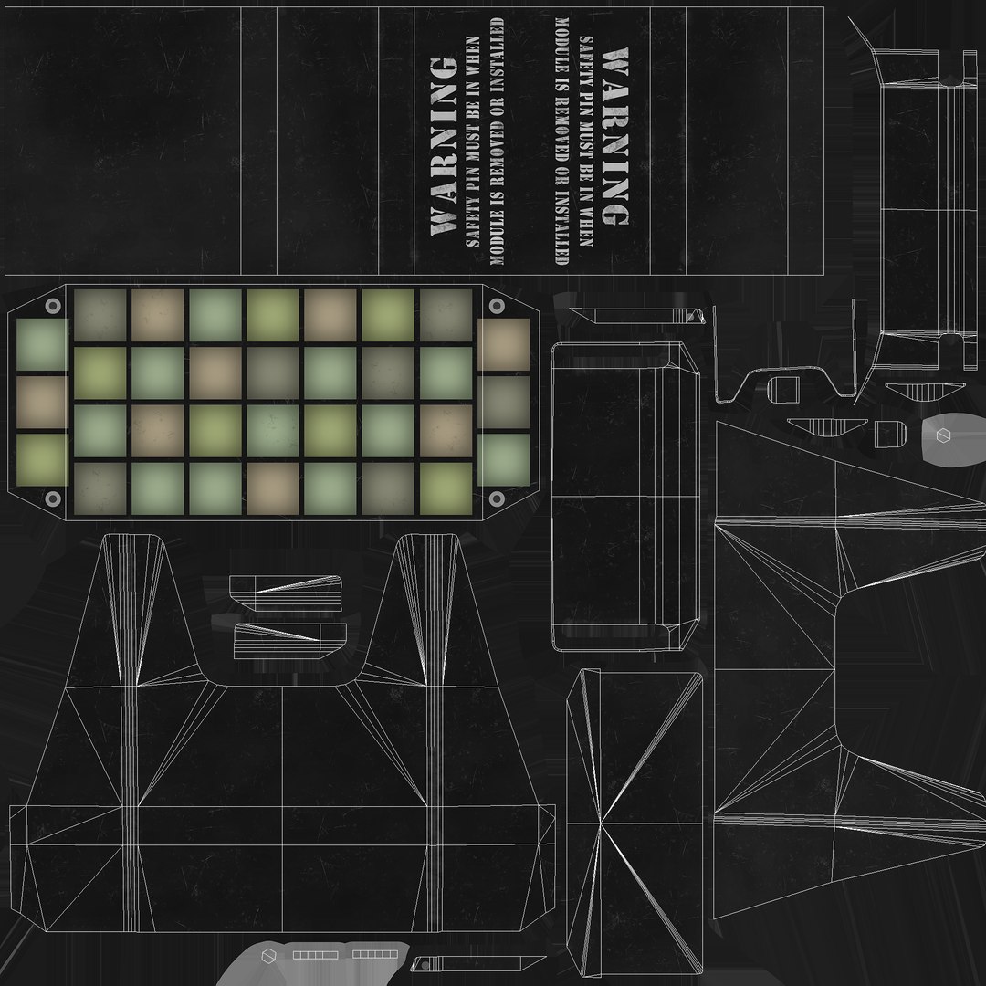 3D Aircraft M130 Flares Dispenser Model - TurboSquid 2170690