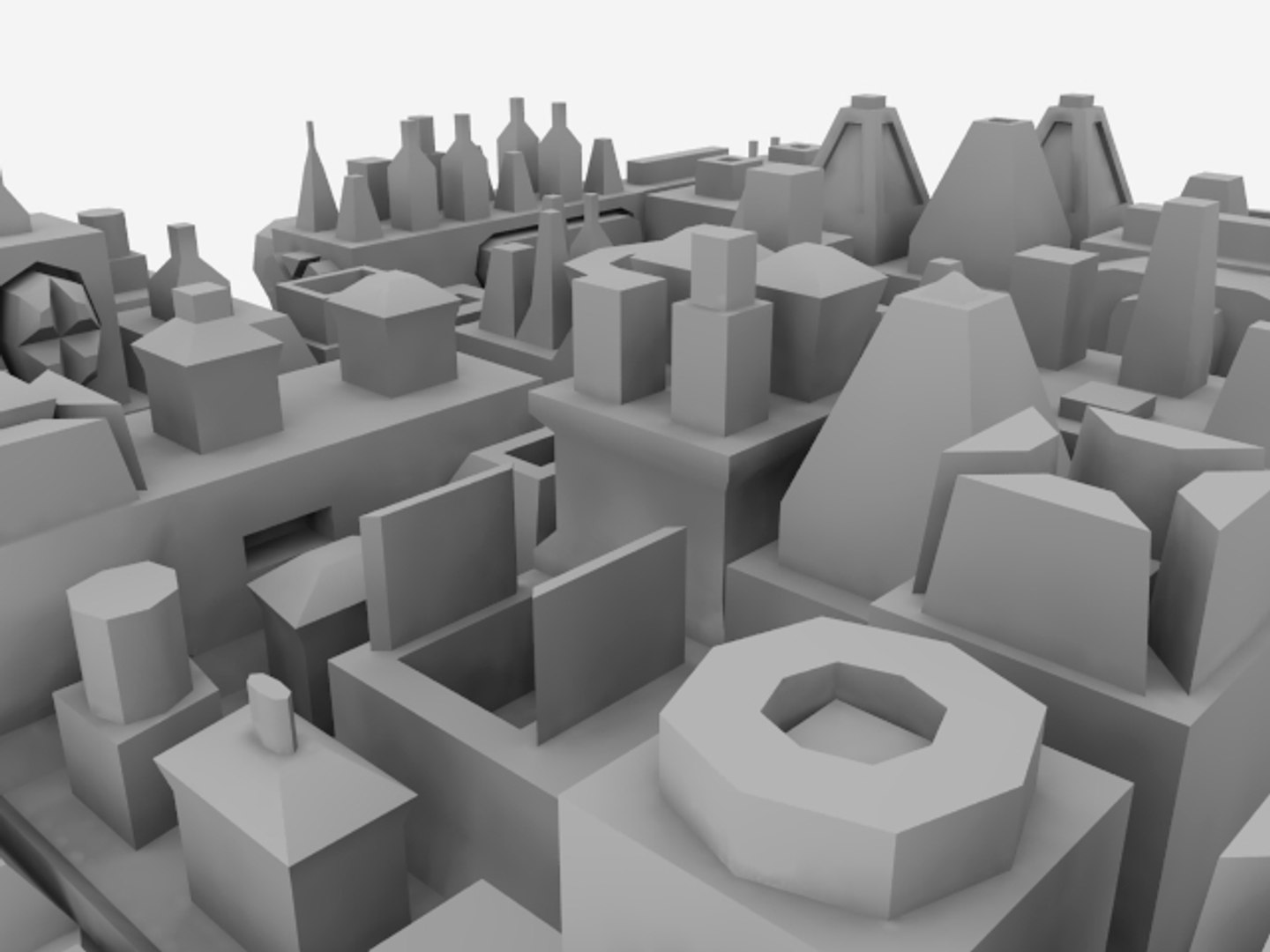 Complex Greebled Cube Dxf