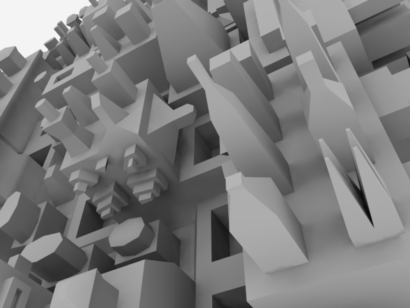 Complex Greebled Cube Dxf