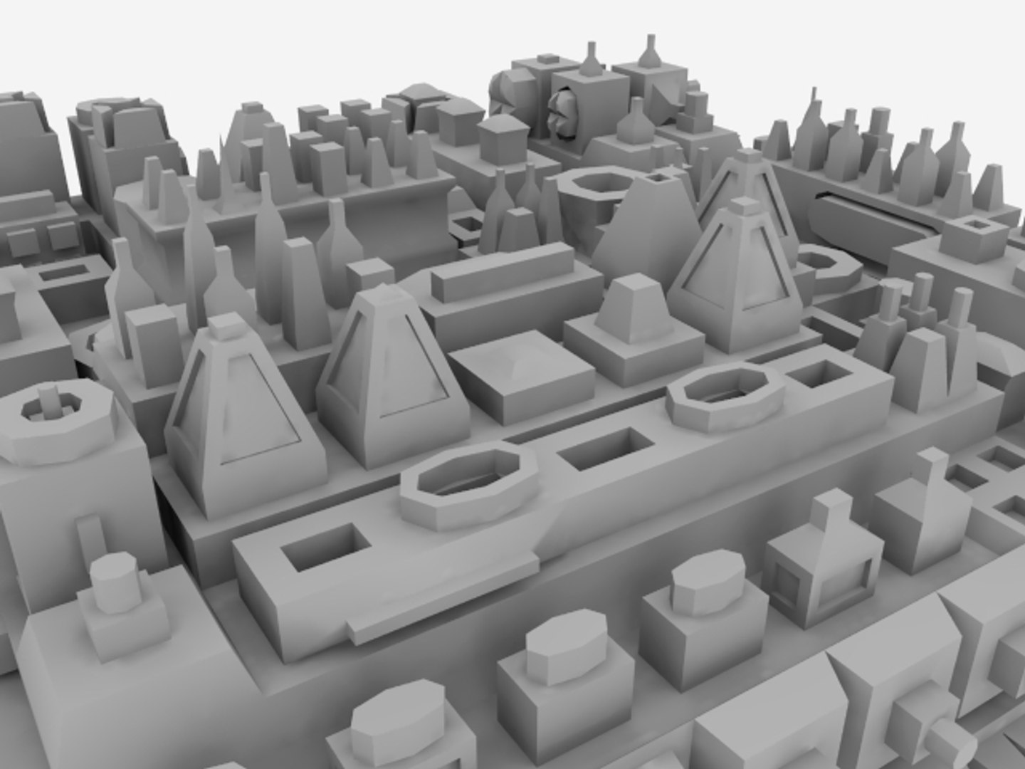 Complex Greebled Cube Dxf