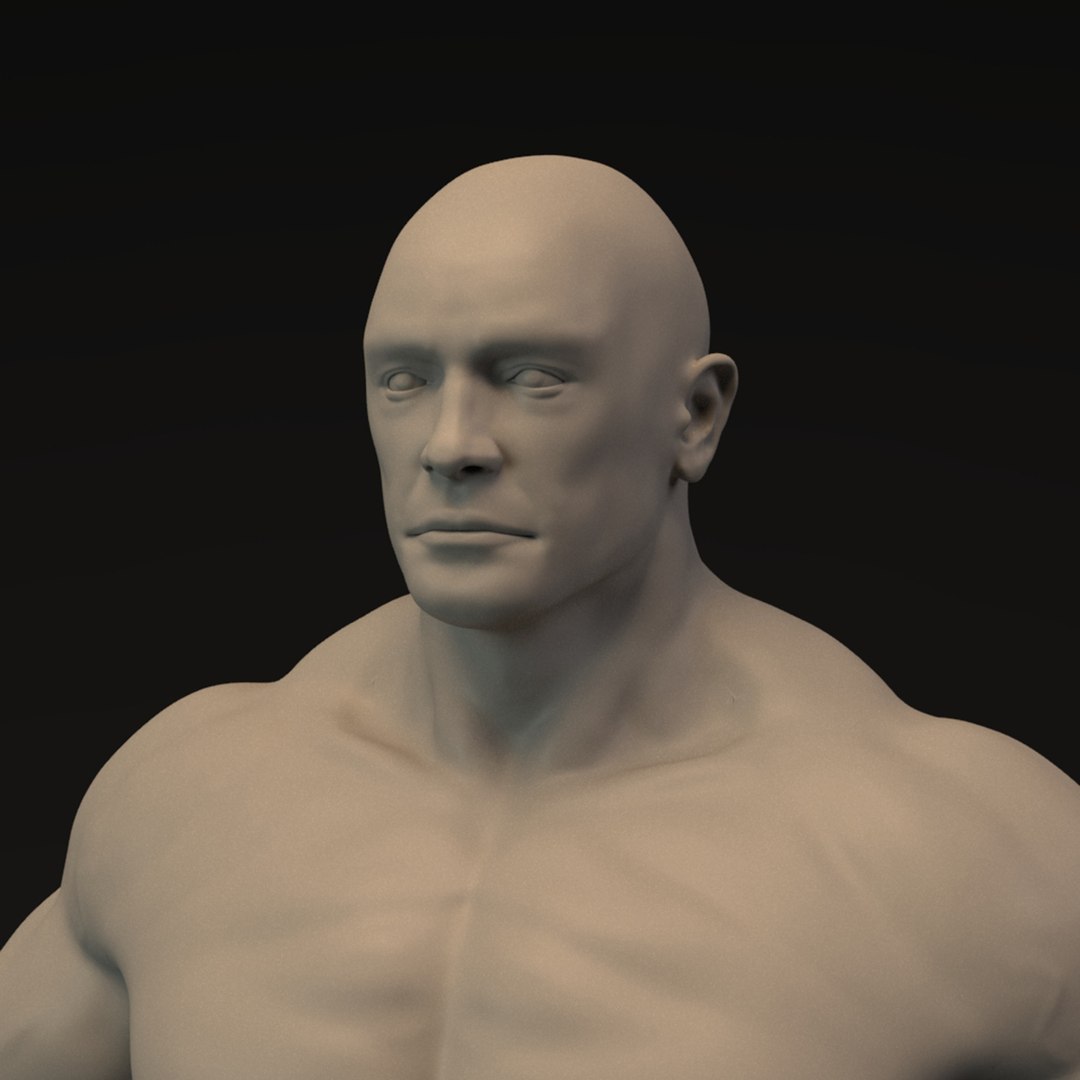 3D Bodybuilder Man Base Mesh Model - TurboSquid 2226080