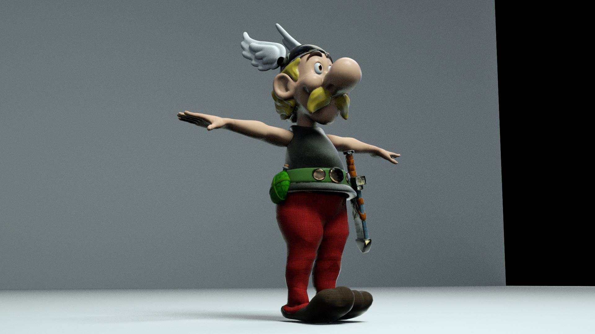 3D Asterix Model - TurboSquid 1544881
