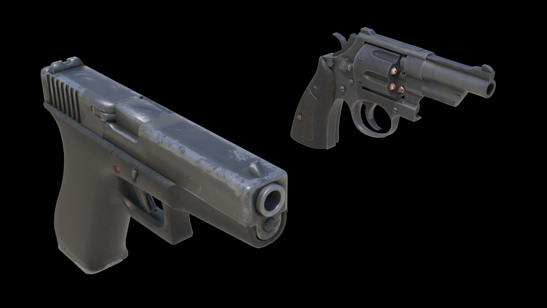 3D Pistol Gun model - TurboSquid 2167948
