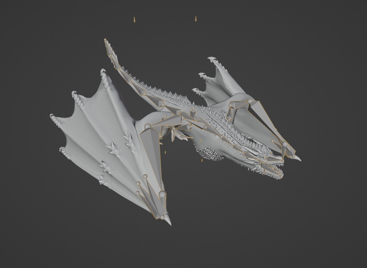 Realistic Black Wyvern Animated 3D Model Model - TurboSquid 2275055