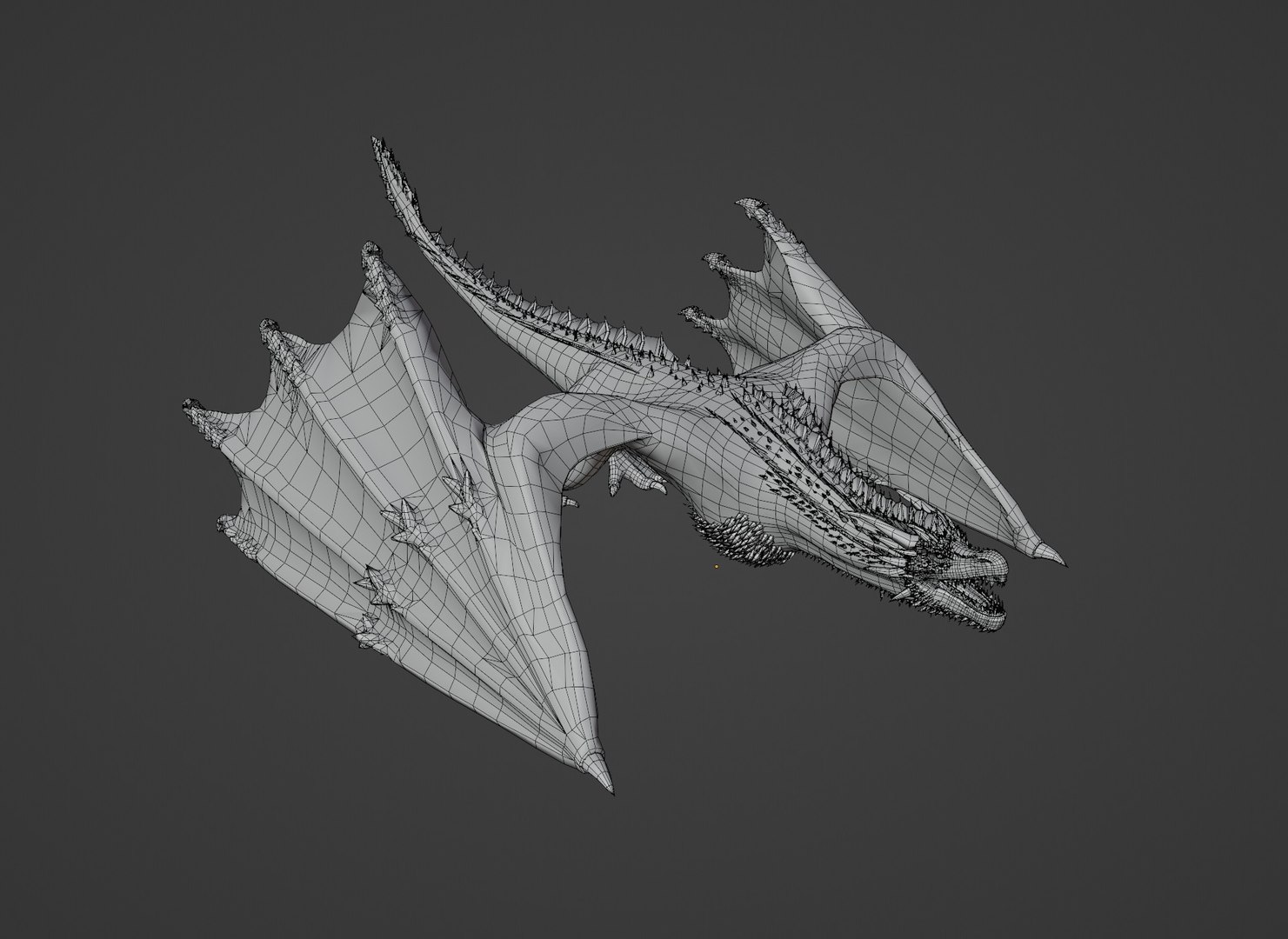 Realistic Black Wyvern Animated 3D Model Model - TurboSquid 2275055