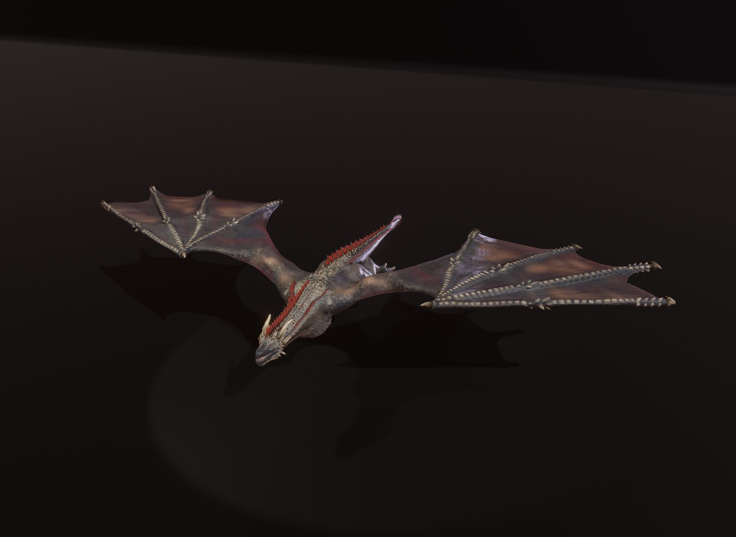 Realistic Black Wyvern Animated 3D Model Model - TurboSquid 2275055