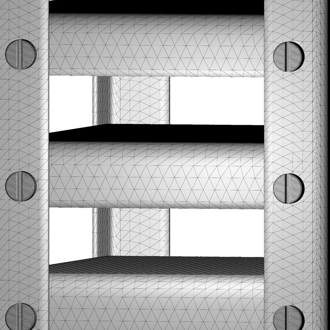 3D Rusty Steel Rack - TurboSquid 2128220