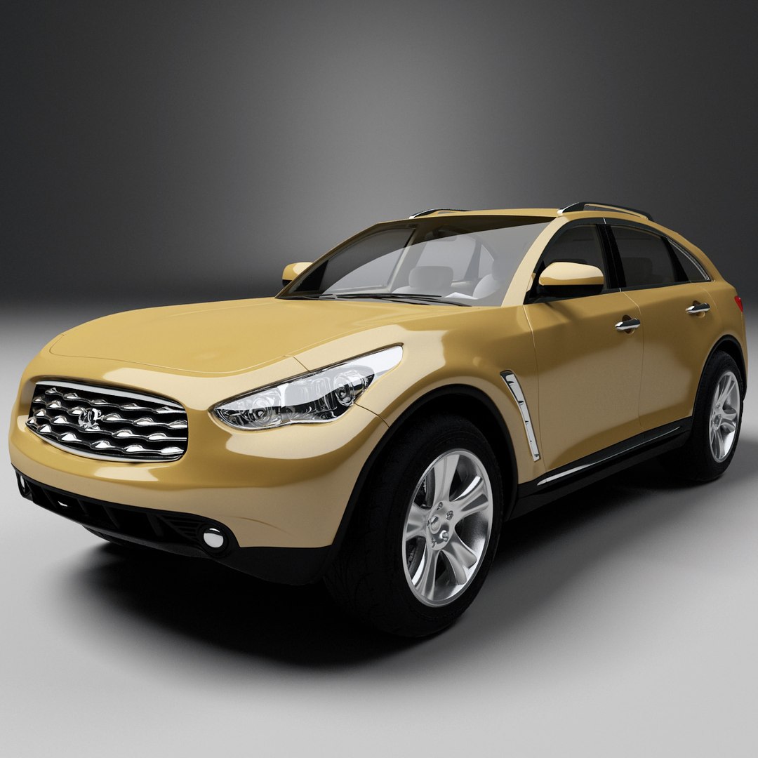 3d infiniti fx50 model