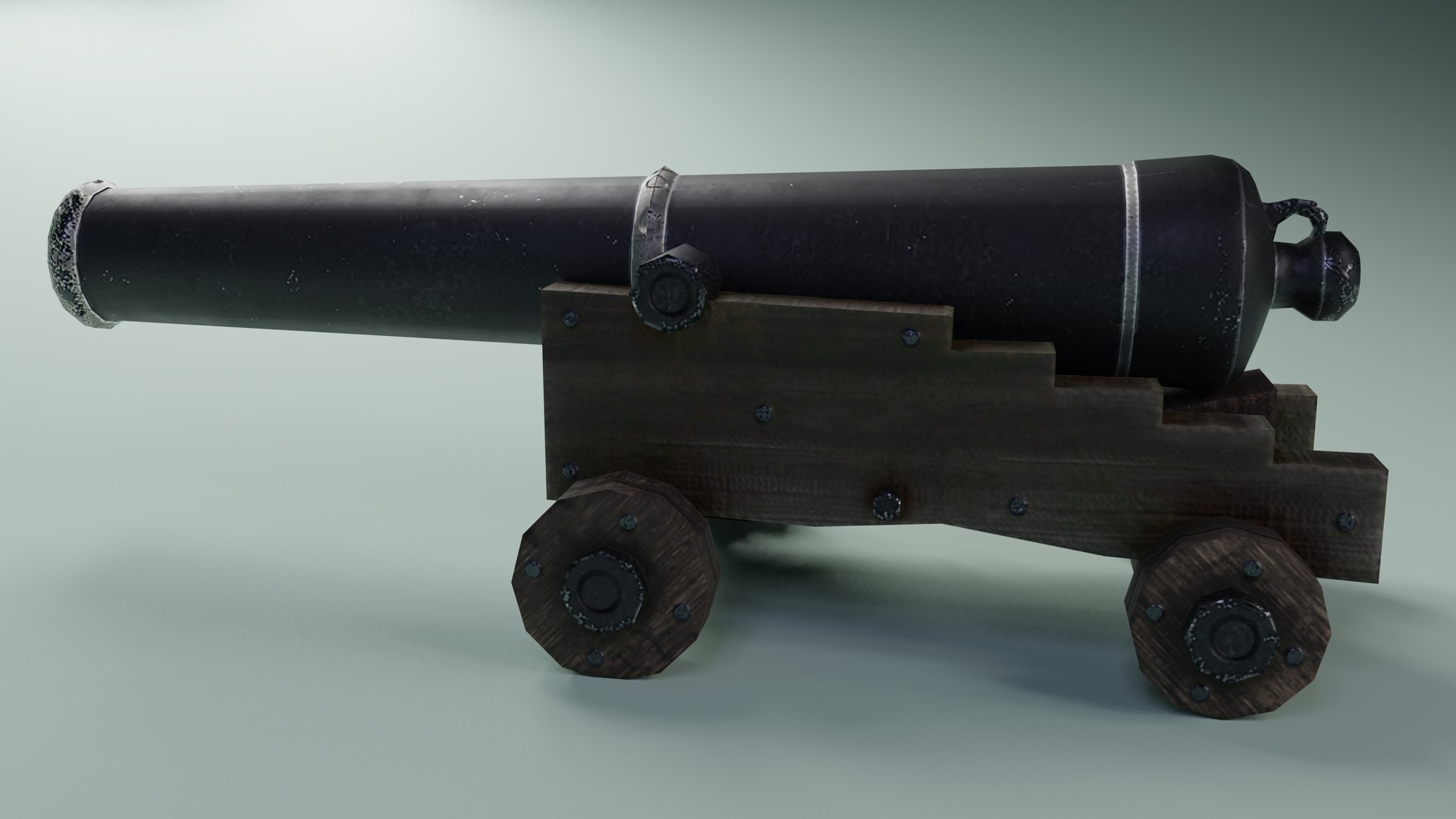 Naval Cannon 3D - TurboSquid 1359392