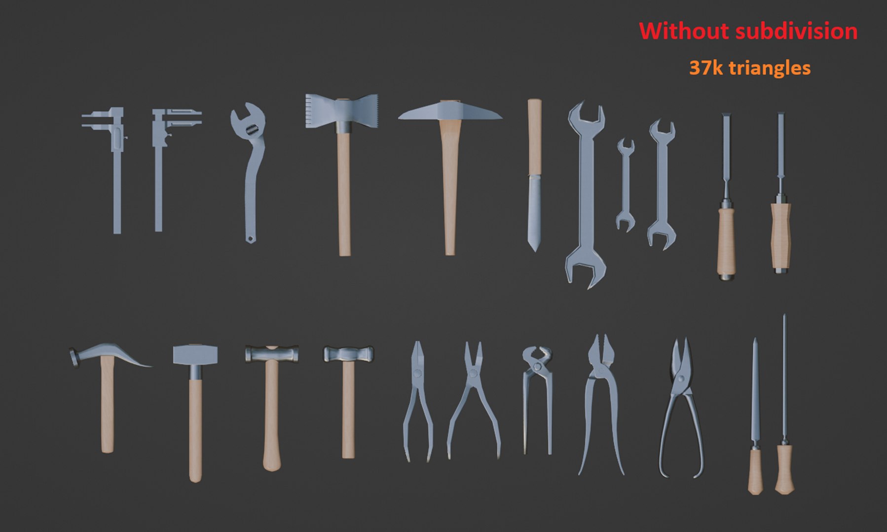 Collection Of Tools 3D - TurboSquid 2208486