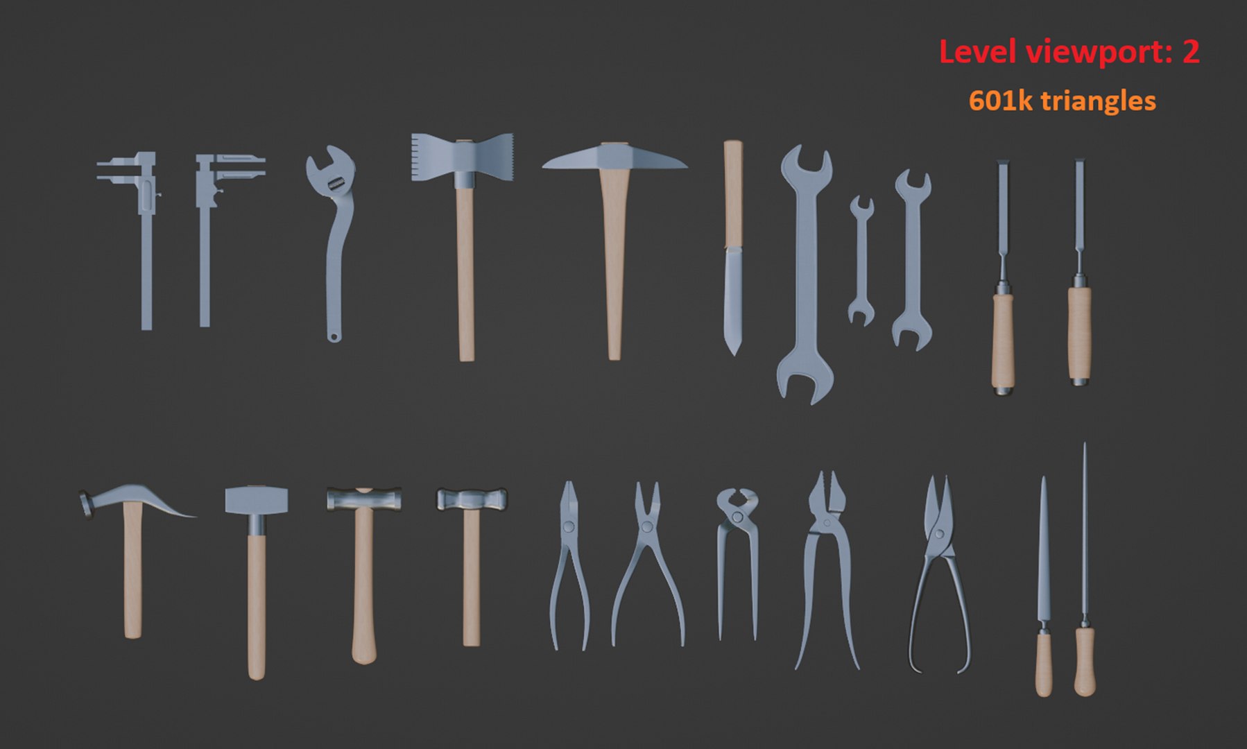 Collection Of Tools 3D - TurboSquid 2208486