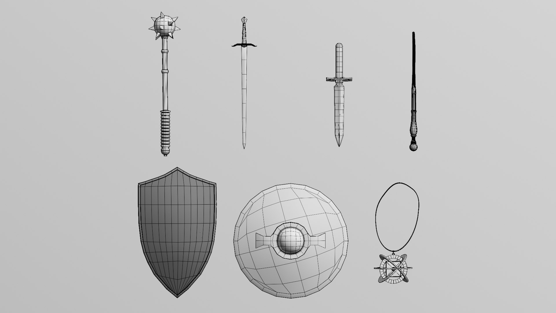 Medieval Asset Pack Swords Shields And Accessories Optimized For Games ...