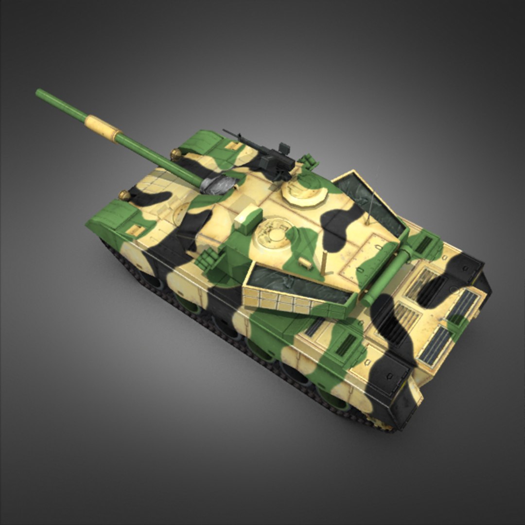 3d Ztz96 Type 96 Tank Model