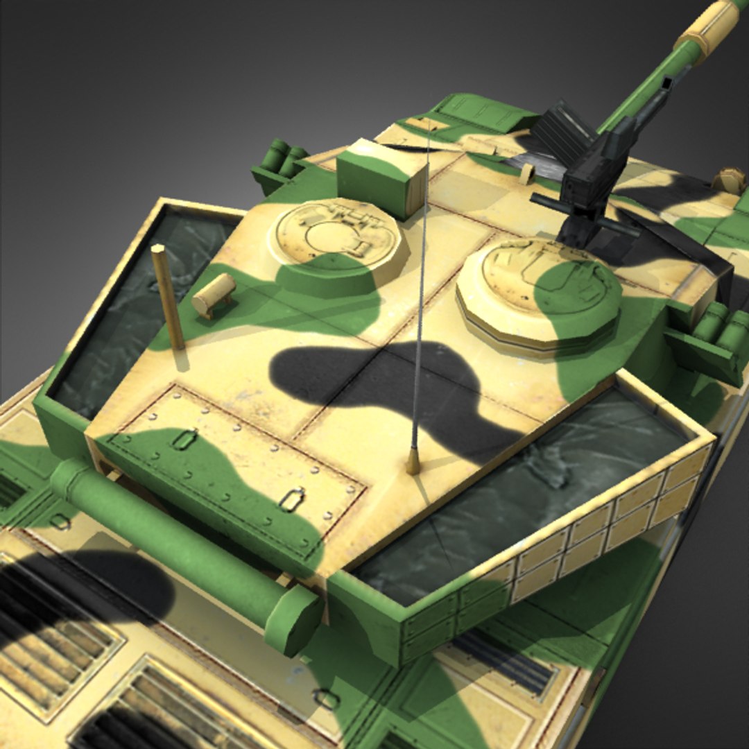 3d Ztz96 Type 96 Tank Model