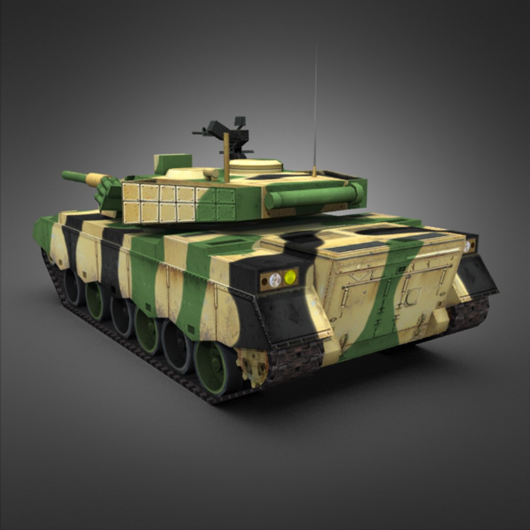 3d Ztz96 Type 96 Tank Model