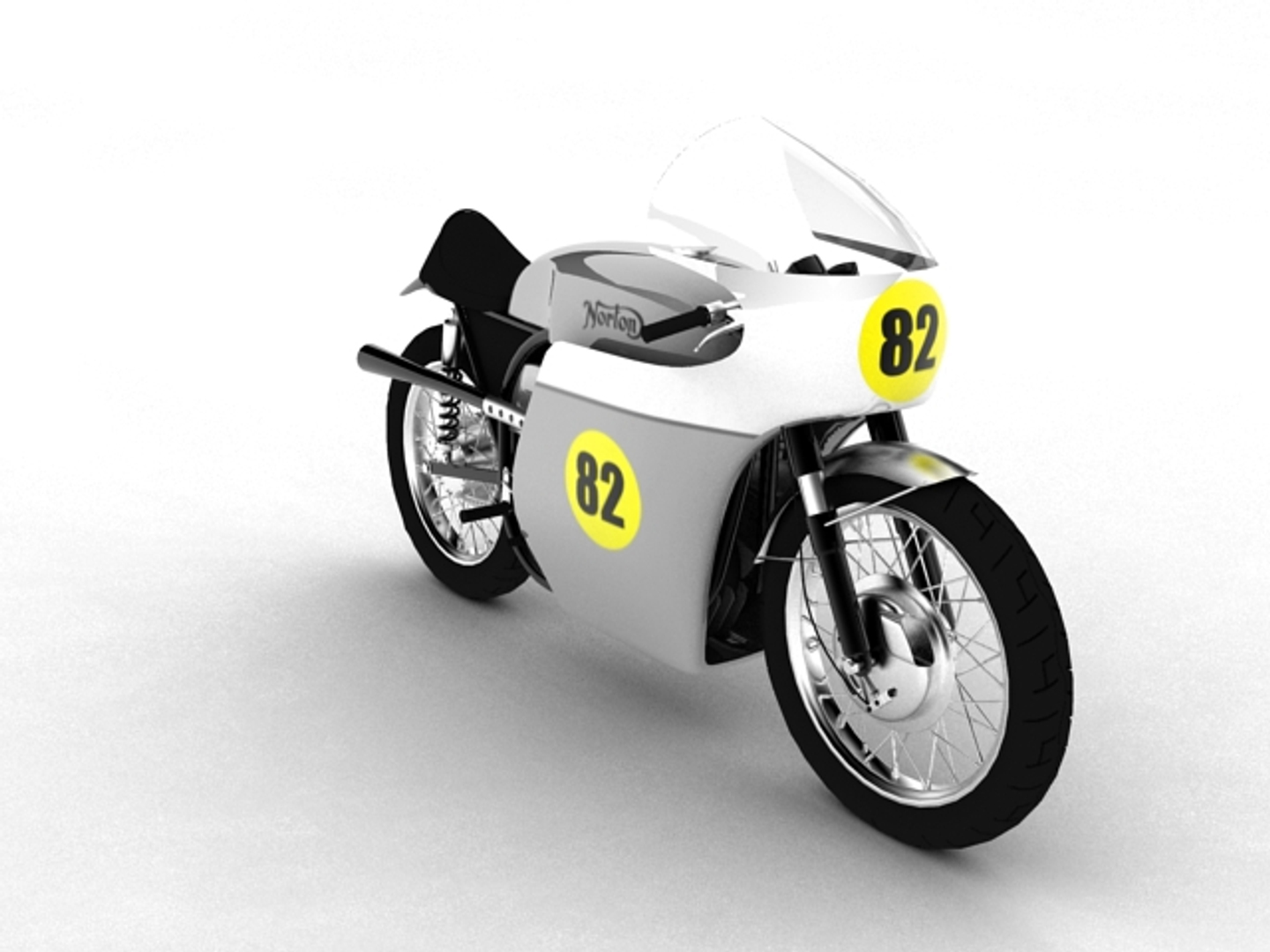 3d Norton Racer 1960 Model