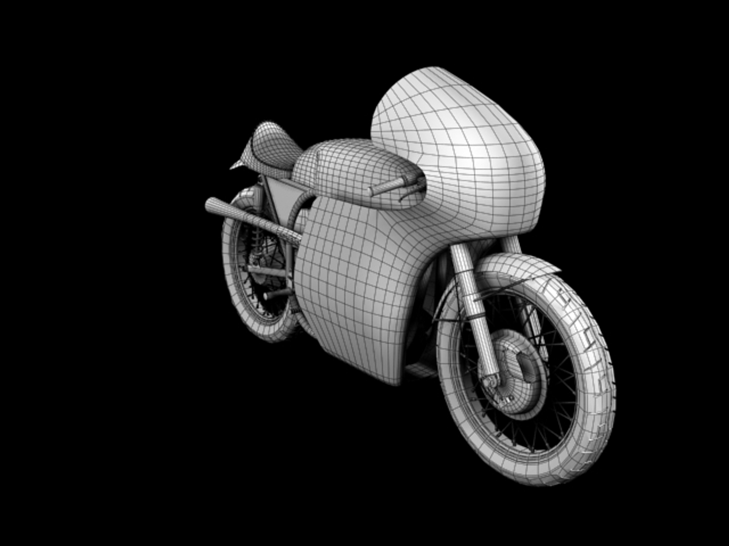 3d Norton Racer 1960 Model